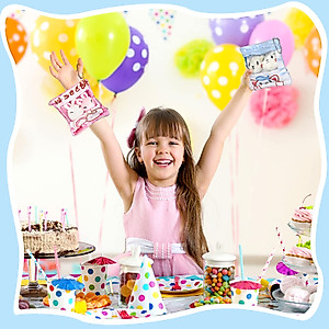 Zomiboo 2 Pcs Kawaii Room Decor Cute Plush Stuffed Pillows Snack Mini Toys Soft Cartoon Baby Back to School Doll Key Chain Gifts for Birthday Party Favors (Pink,Blue,Bunny,Cat)