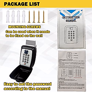 Upgrade Car Key Window Lock Box and Wall Lock Box, Car Key Lock Box window Great for Ride Share, Turo, GetAround, Car Window Key Safe Lock Box with Protective Cover to Hang on Window, 10 Year Warranty
