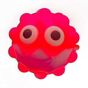 Pop Ball Glow Balls Stress Ball Bouncing Ball ,Fidget Toy Push Bubble Toys, 3D Silicone Squeeze Finger Press Ball Stress Relief Hand Toys (D)