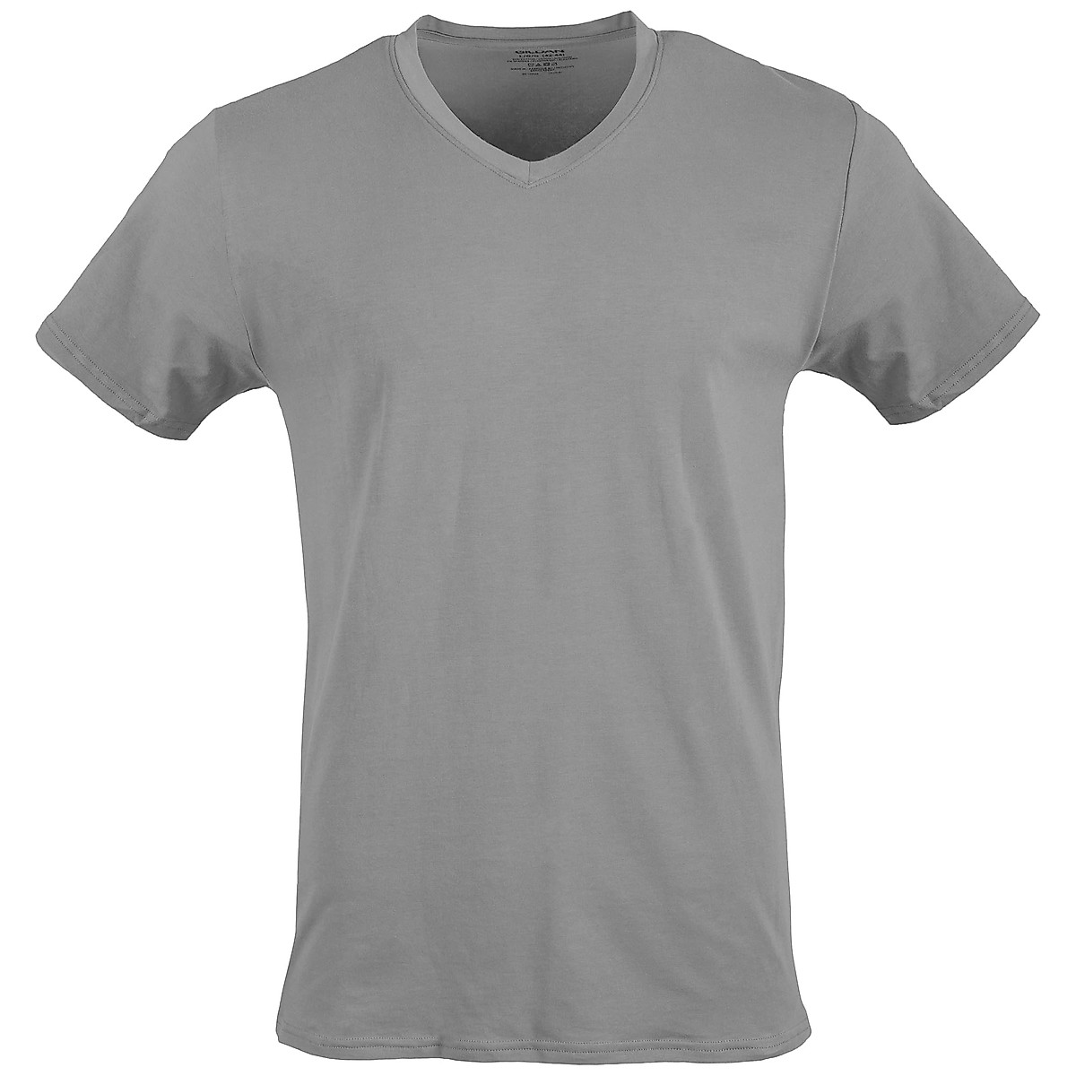 Gildan Men's V-Neck T-Shirts, Multipack, Style G1103, Black/Sport Grey/Charcoal (5-Pack), 2X-Large