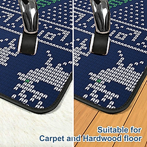 Mapuon Heavy Duty Desk Chair Mat for Carpet & Hardwood Floors, 48" x 36" Exquisite Jacquard Floor Mat Office Chair Mat for Carpeted Floors and Hardwood Floor for Home Office