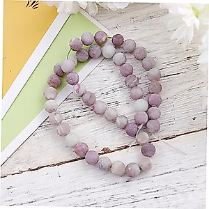 Didiseaon 1 String Necklace Spacer Beads Small Beads Matte Gemstone Beads Slap Bracelets for Jewelry Accessories Jewels for DIY Supplies DIY Accessories Kit Round Beads Beaded Girl