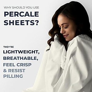 Eucalyptus Tencel Lyocell Pillow Cases - Cooling, Light, Temperature Regulating, Skin-Friendly Pillow Cover - Thin, Crisp and Breathable Percale Pillowcases - (Ivory, King)