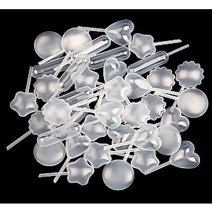 100Pcs 4ml Disposable Clear Plastic Jam Straw Pasteur Pipette Juice Squeeze Transfer Pipettes Dropper Mini Flavor Injector for Chocolate Strawberries Ice Cream Cakes (Love shape)