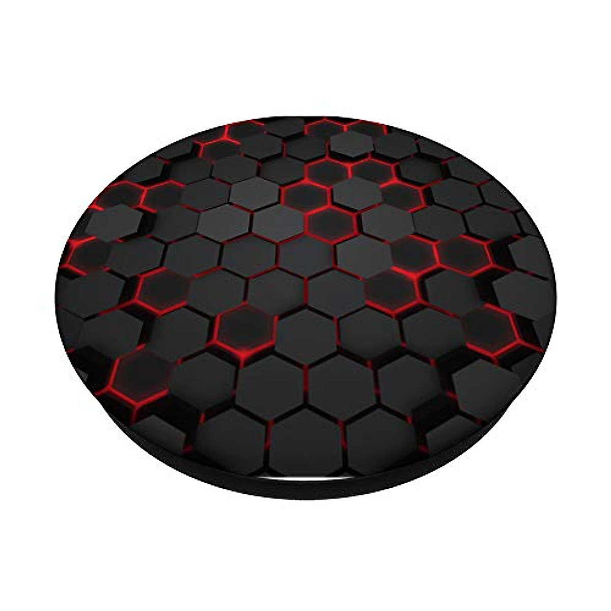 Cool Red and Black Cell Phone Button Holder Pop Out Knob PopSockets Swappable PopGrip