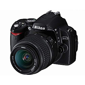 Nikon D40 6.1MP Digital SLR Camera Kit with 18-55mm f/3.5-5.6G ED II Auto Focus-S DX Zoom-Nikkor Lens (Renewed)