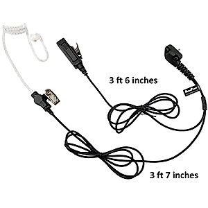 MaximalPower PTT Headset Earpiece for Motorola Vertex Radios VX-261 VX-231 VX-210 VX-264 VX-351 VX-354 VX-424 VX-451 VX-454 VX-459 EVX-261 EVX-531 EVX-534 EVX-539