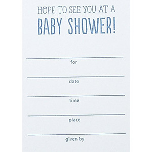 Hallmark Baby Shower Invitations, Onesie (Pack of 10 Invites and Envelopes for Baby Boy) (5INH6191)
