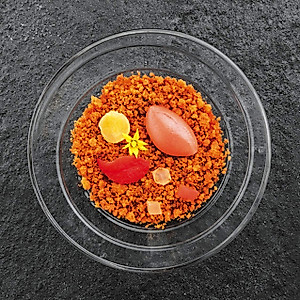 Barski Glass Bowl - For Dessert - Salad - Pasta - Fruit - Nuts - Chocolate - Set of 4 Bowls - Designed - 6.25" Diameter - Made in Europe