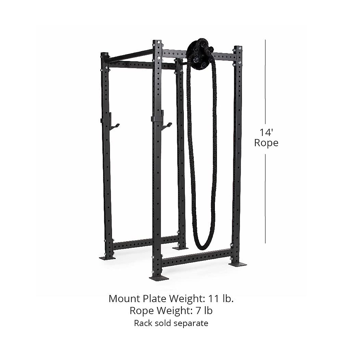 Titan Fitness Rack Mounted Infinity Rope Pulley System Fits 14 FT Endless Infinity Rope