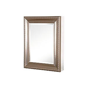 Pegasus SP4595 26-Inch Deco High Framed Medicine Cabinet, Brushed Nickel
