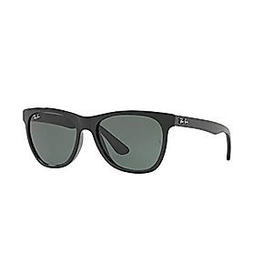 Ray-Ban RB4184 Square Sunglasses, Black/Green, 54 mm