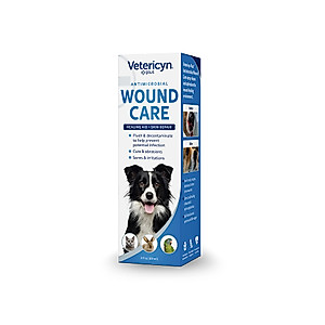 Vetericyn Plus Dog Wound Care Spray | Healing Aid and Skin Repair, Clean Wounds, Relieve Dog Skin Allergies, Safe for All Animals. 3 ounces