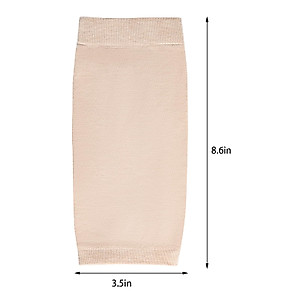 HOVEOX 3 Pairs Forearm Tattoo Cover Up Sleeves Tattoo Cover Up Sleeve Forearm Tattoo Cover Up Compression Sleeves Tattoo Cover Sleeve (8.2 inch, Nude)