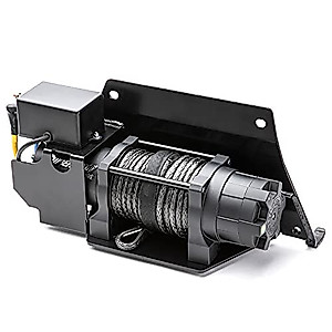SuperATV 6000 lb. Ready-Fit Winch for Polaris Ranger XP 1000 / Crew (See Fitment) | 266.1 Gear Ratio | 50 Foot Remote Range | 3/16 Inch Steel | Permanent Magnet DC 12V, 1.9 HP Motor