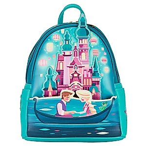 Loungefly Disney Tangled Princess Castle Womens Double Strap Shoulder Bag Purse