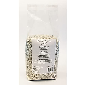 Pacific Oyster Shells - Crushed Oyster Shell Calcium Supplement for Egg-Laying Poultry (Chickens & Ducks) 5lb