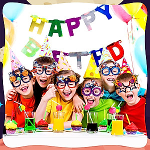 Fiada 36 Pcs Space Party Favors Birthday Gifts for Kids Space Paper Glasses Astronaut Eyeglasses Rocket Outer Planet for Boys Girls Holiday Band Birthday Baby Shower Party Decor