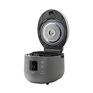 CUCKOO CRP-ST1009F | 10-Cup/2.5-Quart (Uncooked) Twin Pressure Rice Cooker & Warmer | 12 Menu Options: High/Non-Pressure Steam & More, Made in Korea, Gray