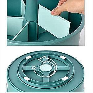 NOYORO 2 Tier Cabinet Organizer, Turntable Rotatable, Spice Rack, Plastic Lazy Susan Rotating Tray for Bathroom/Vanity, 12" Countertop Rotating Organizer