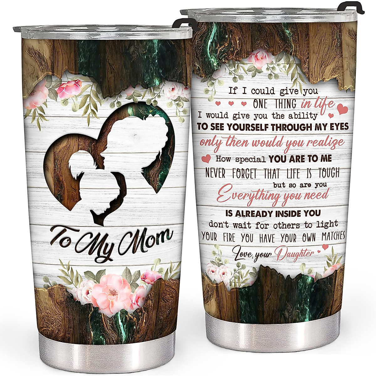 Gifts For Mom From Daughter, Mothers Day Gifts - To My Mom, Mom Gifts From Daughters - Mom Birthday Gifts, Mothers day gifts from daughter, Bonus Mom, best mom ever gifts - 20oz Tumbler
