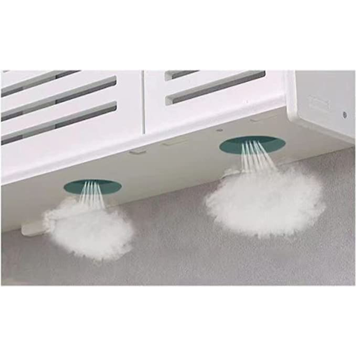 Hoernflk Large Wireless Router Rack Living Room Wall-Mounted WiFi Storage Box Wall Decoration TV Lower Plug-in Shielding Box Set-top Box Shelf-no Punch (L)