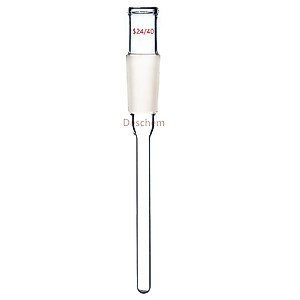 Deschem 150mm 24/40 Glass Thermometer Adapter 15cm Stem Tube Lab Glassware