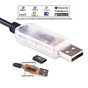 USB to DMX 512 3PIN XLR Interface Adapter Computer PC Stage Lighting Controller Dimmer USB to DMX Freestyle Software RS485 Serial Converter Cable (Length:6ft)