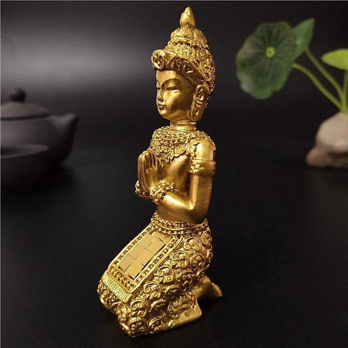Buddha Statue Buddha Statue Decoration Gold Ganesha Thailand Figurines Meditation Sculpture for Home Garden Ornaments Crafts Meditating Buddha