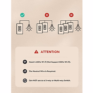 meross Smart Dimmer Switch Single Pole Supports Apple HomeKit, Alexa Google Assistant & SmartThings, 2.4GHz WiFi Light Switch for Dimmable LED, Neutral Wire Required, Remote Control Schedule, 1 Pack