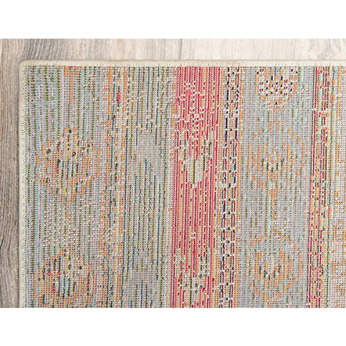 Unique Loom Sedona Collection Distressed, Southwester, Over-Dyed, Vintage Area Rug, 9' 0" x 12' 0", Blue/Beige