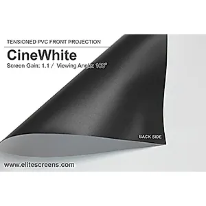 Elite Screens Lunette 2 Series, 115-inch Diagonal 2.35:1, Curved Home Theater Fixed Frame Projector Screen, CURVE235-115W2, CineWhite, 115"" diag. 2.35:1"