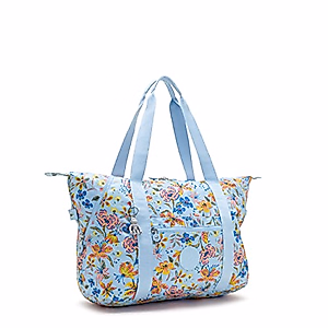Kipling Women's Art Medium Tote Bag, Lightweight Large Weekender, Travel Handbag, Wild Flowers