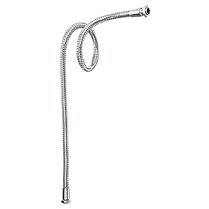 PATIKIL 23.6" Universal Gooseneck Hose, M10/M8 Fine Thread 8mm Metal Bendable Hose Flexible Arm Gooseneck Tube Extension for Multifunction DIY, Silver Tone