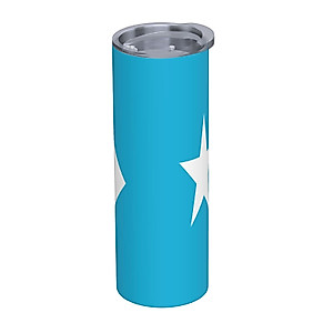LIICHEES Flag Of Khaatumo State Of Somalia Stainless Steel Vacuum Insulated Tumbler 20oz Coffee Cups Travel Mug Water Cup with Metal Straw Cleaning Brush