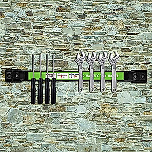 Magnetic Tool Holder 12 Inch 4 Pack Heavy Duty Magnet Tool Bar Strip Rack Wall Mount Green