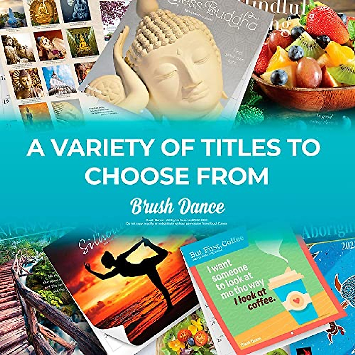 Big Ambitions | 2023 6.9 x 9.8 Inch Weekly Karma Planner | Thicker and Bigger than Average Planner | Brush Dance | Artwork Motivation Inspiration