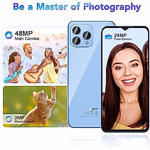 CUBOT P80 Unlocked Cell Phone,16GB RAM+256GB ROM,MT8788 Octa-core Android 13 Mobile Phone,6.58" FHD+ Display,5200mAh 2-Day Battery,48MP+24MP Camera,4G Dual Sim Smartphone with Headphone,NFC (Black)