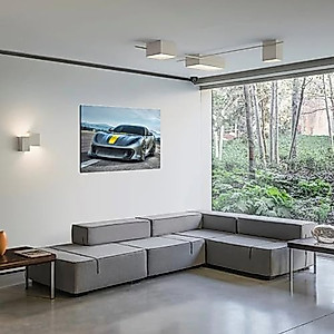 Car Poster Ferrari F40 Supercar Posters Racing Car Canvas Wall Art For Boy's Bedroom SuperCar Wall Decor Frame-style 30x20inch(75x50cm)