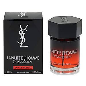 Yves Saint Laurent La Nuit De Lhomme Eau De Parfum Spray For Men (New 2019 Launch), 3.3 Ounce