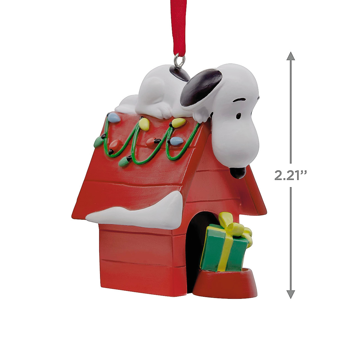 Hallmark Peanuts Snoopy on Holiday Doghouse Christmas Ornament