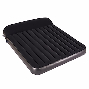 DIMAR GARDEN Queen Size Camping Air Mattress Inflatable Bed Blow Up Mattresses with Pillow,Black