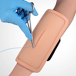 Medarchitect Wearable Suture Practice Pad Durable Embedded Two Layers Meshes for Educational Use Only