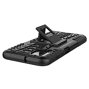 WenTian Huawei P40 Lite/Nova 7i Case, CaseExpert® Heavy Duty Shockproof Rugged Impact Armor Hybrid Kickstand Protective Cover Case for Huawei P40 Lite/Nova 6 SE Black