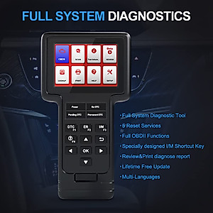 ThinkScan OBD2 Scanner Diagnostic Scan Tool Compatible for GM, Car Code Reader SAS ETS EPB Oil Light Reset Service for GM Vehicles After 1996 (for Buick/Chevrolet/Cadillac/GMC), Lifetime Free Update