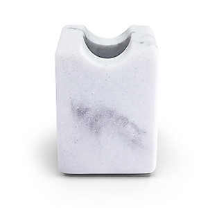 Multi-Purpose Bathroom & Desk Stand Holder | for Toothbrush, Shaving Razor, Makeup Brush, Pen, Pencil | Great for Travel & Home Use | 2" H x 1.5" W x 1.5" D | 1-Pack