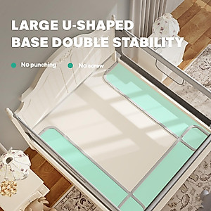 MHOMER Bed Rail for Toddlers, 2 Minutes Quick Assembly Foldable Bed Rails for Queen, King, Full, Twin Size Bed, Bed Rail Guard with Steady U-Shape Base for Toddlers, Baby, Kids (1 Piece, 74.8")