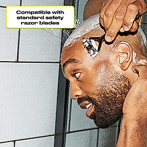 The Leaf Razor, Mercury - Plastic-Free, Multi-Blade, Pivoting Head Razor for a Close, Smooth Shave for Women & Men