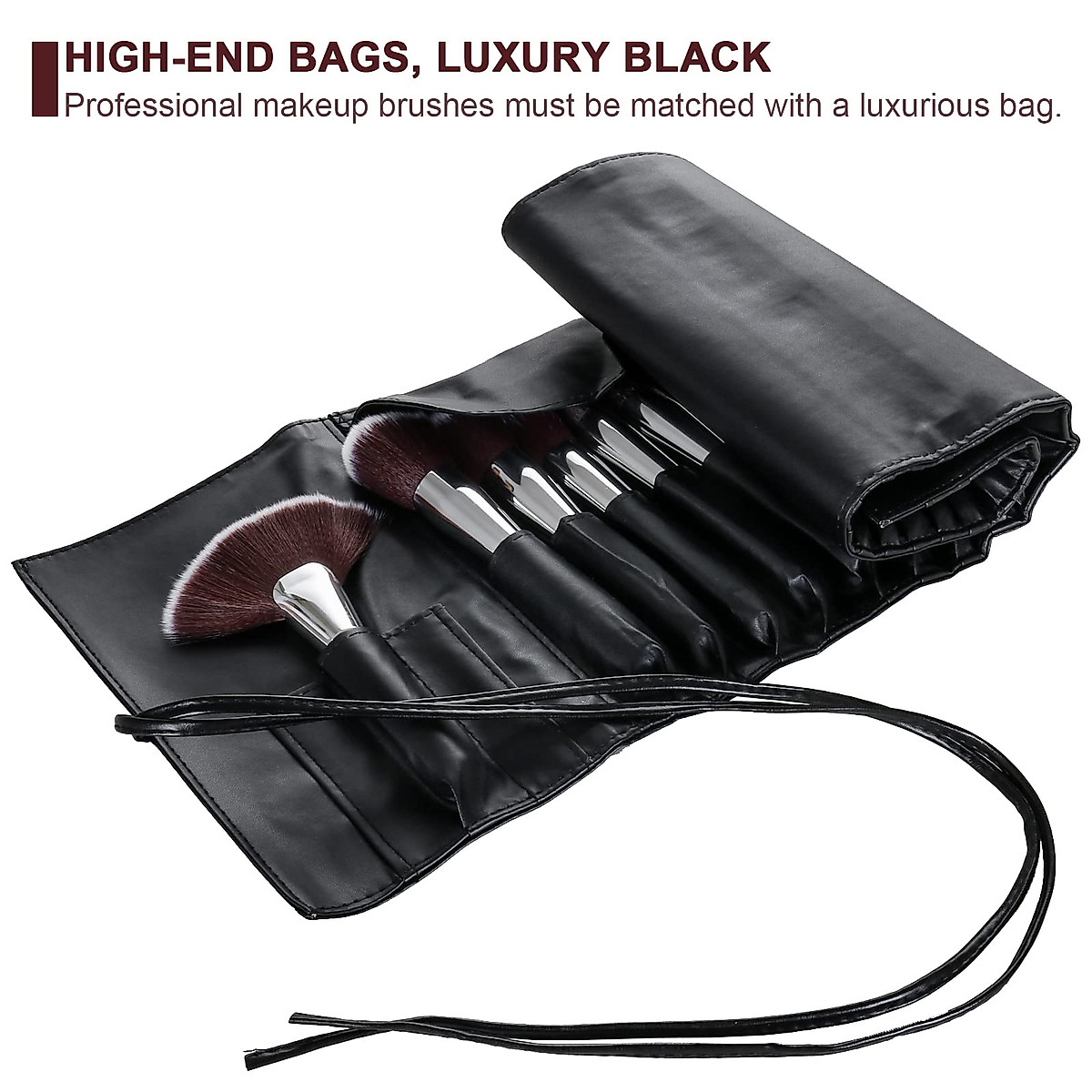 Refand Makeup Brushes 31 Piece Professional Makeup Brush Set Premium Kabuki Foundation Blending Brush Face Powder Blush Concealers Eye Shadows Make Up Brushes Kit with PU Leather Case