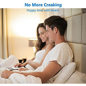 SOLIPECT 4PC Black Headboard Stoppers for Wall，Adjustable Bed Frame Anti-Shake Tool, Stop Headboard Movement, Protect Walls, Easy to Install(30-112mm)